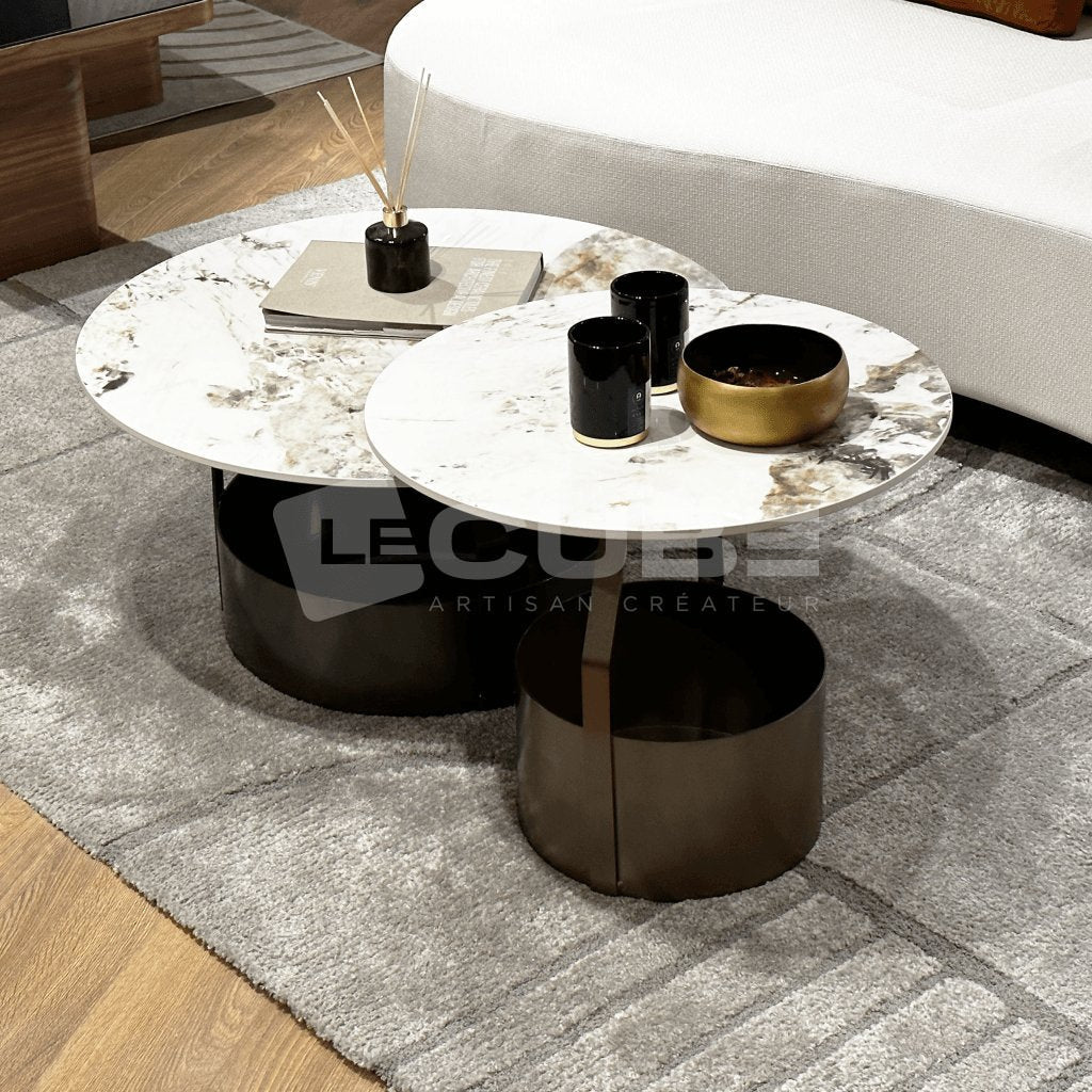 Duo de tables basses Bruno – Le Cube Artisan Créateur