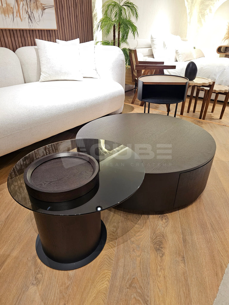 Duo de tables basses Oak – Le Cube Artisan Créateur
