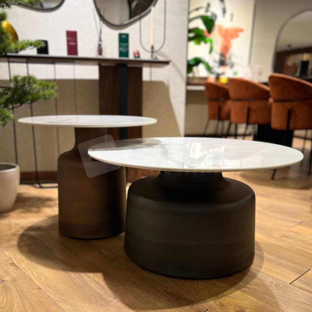 Duo de tables basses RUST – Le Cube Artisan Créateur