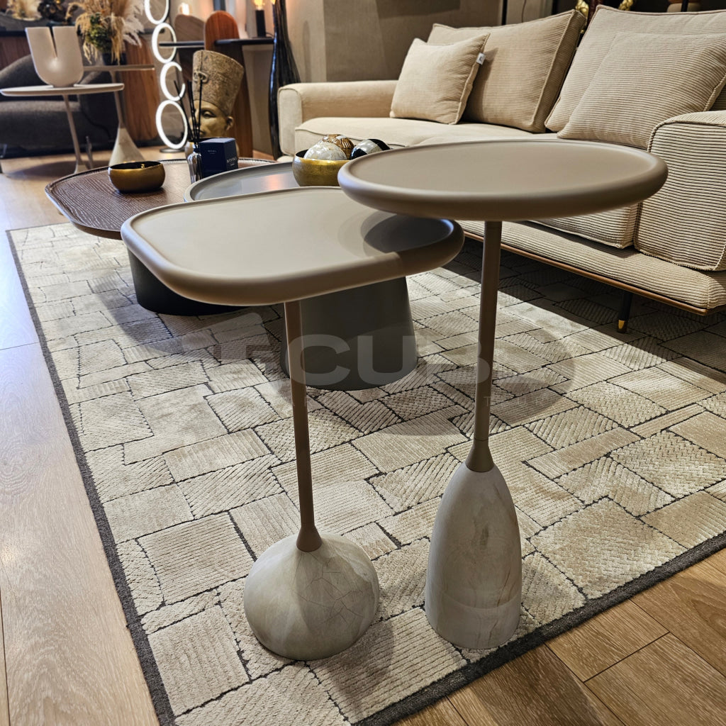 Duo tables d'appoint Hydro beige – Le Cube Artisan Créateur
