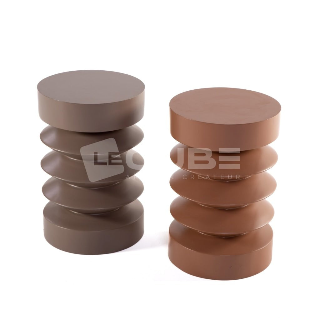 Table d'appoint TORSADO Terracotta – Le Cube Artisan Créateur