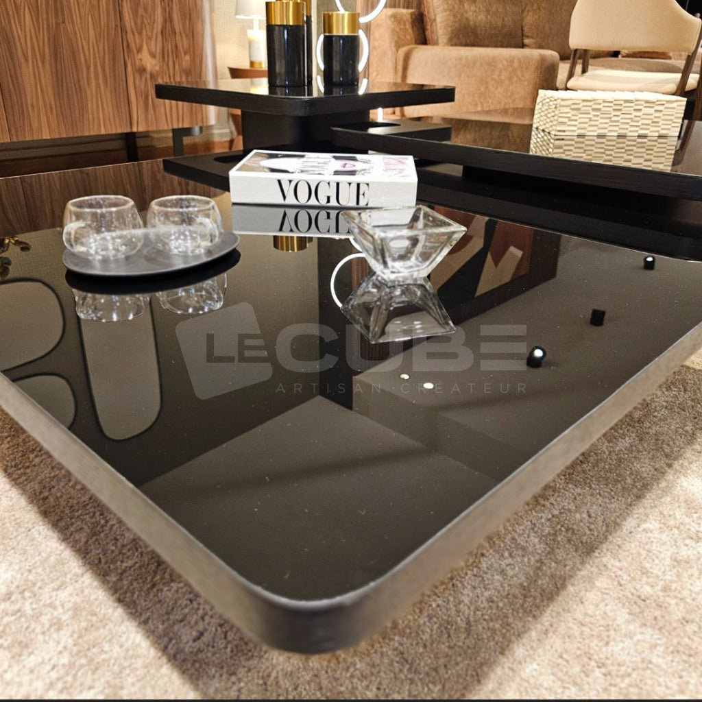 Trio de tables basses BLACK SHADOW - Black Edition – Le Cube Artisan ...